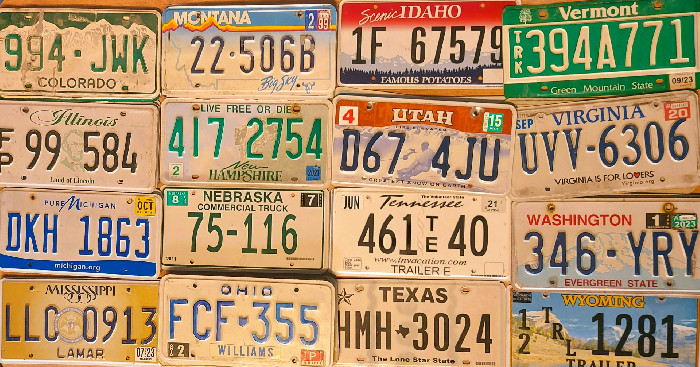 American License Plates